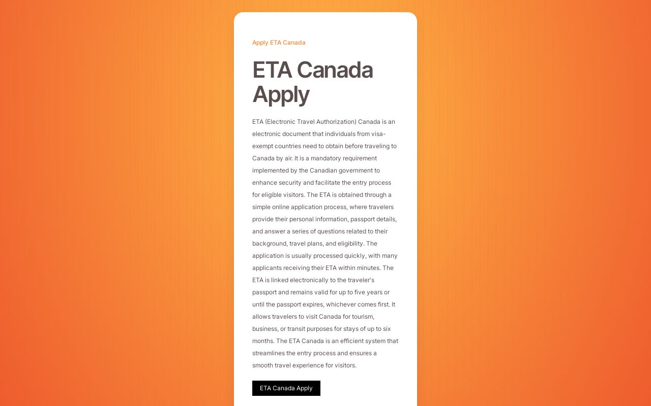 ETA Canada Apply